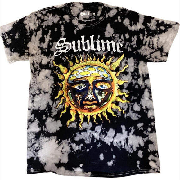 Shirts | Sublime Sun Logo Graphic Black Tie Dye Short Sleeve Sz M ...